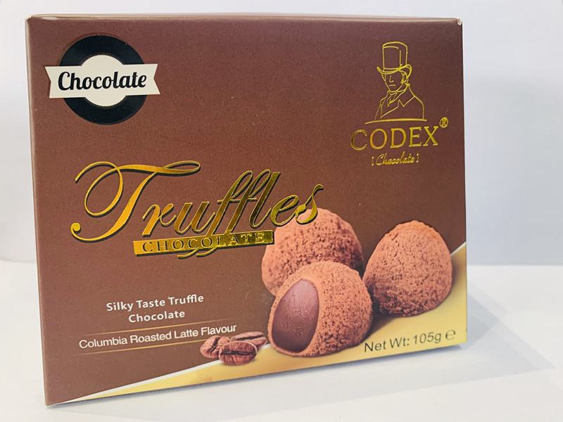 英国库德士 codex 手工松露形巧克力 哥伦比亚 拿铁风味105g/盒 - 太划算商城