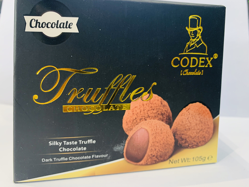 英国库德士 codex 手工松露形巧克力 黑松露风味105g/盒 - 太划算商城